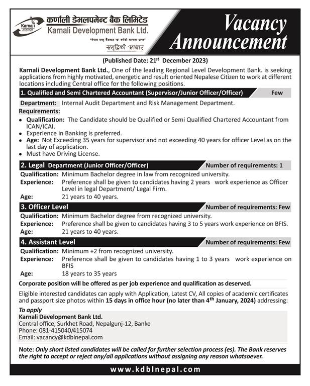 Karnali Development Bank Ltd (KDBL)